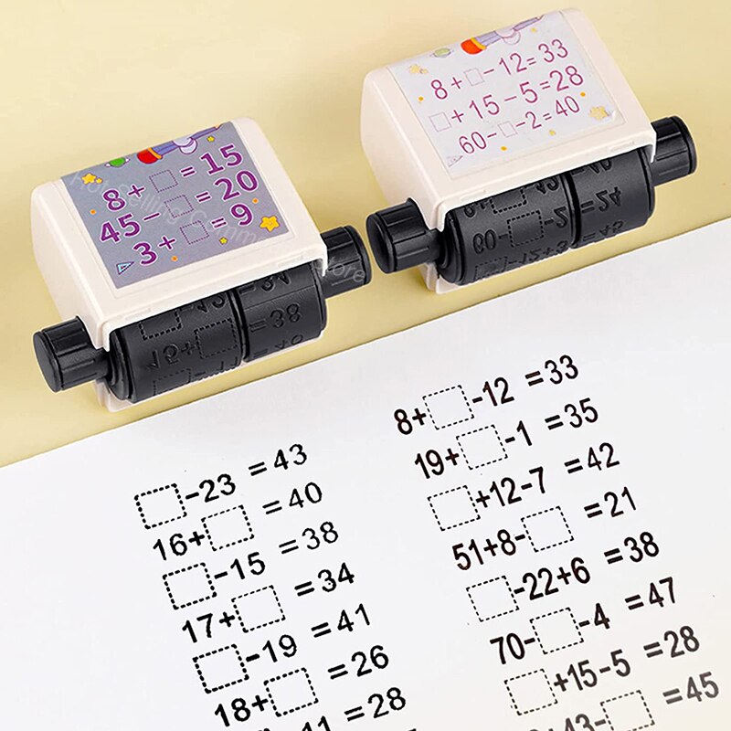 Rodillo sello 100 enseñanza matemáticas – BEEBIZ